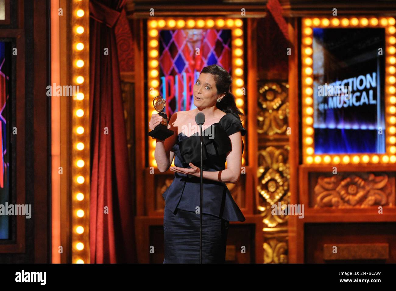 Diane Paulus accepts a Tony award for "Pippin," at the 67th Annual Tony ...