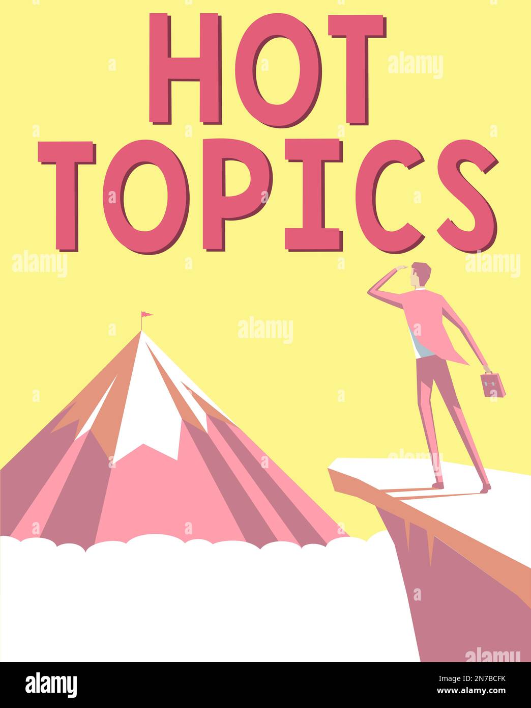 Conceptual caption Hot Topics. Internet Concept subject that a lot of ...