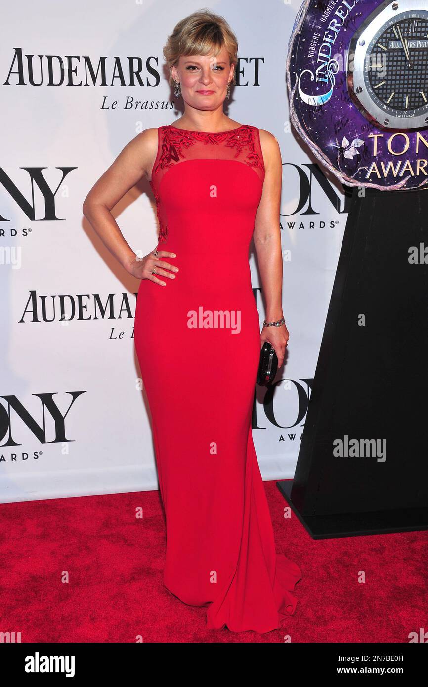 Martha Plimpton arrives on the red carpet at the 67th Annual Tony Awards, on Sunday, June 9 ...