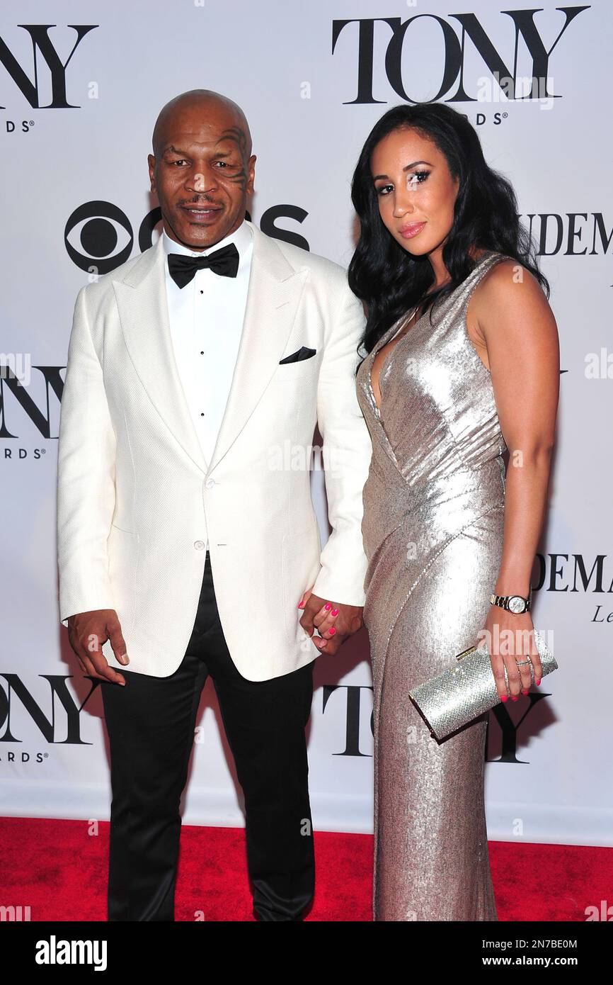 Mike Tyson and Lakiha Spicer arrives on the red carpet at the 67th ...