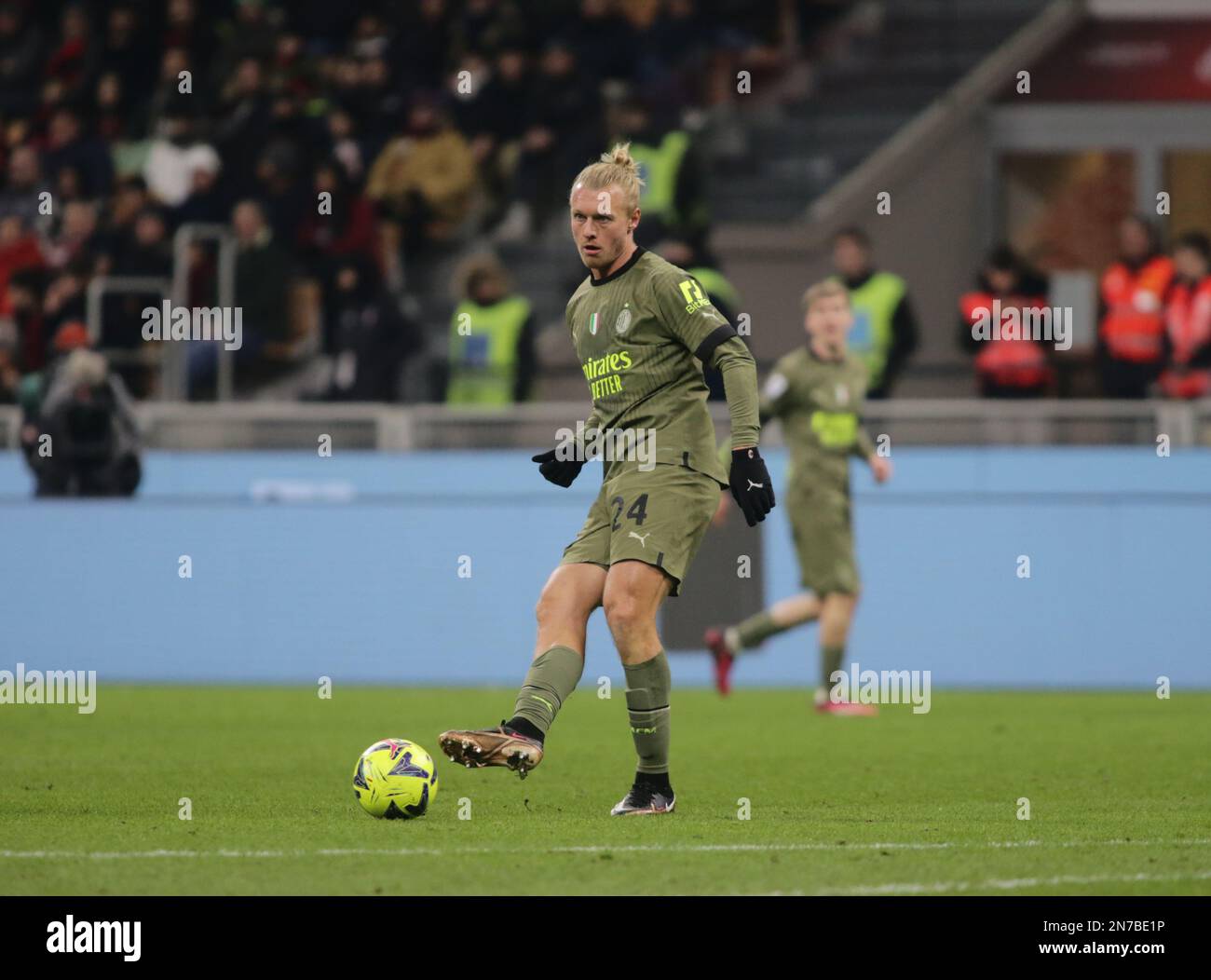 Simon Kjaer of AC Milan during the Italian serie A, football match ...