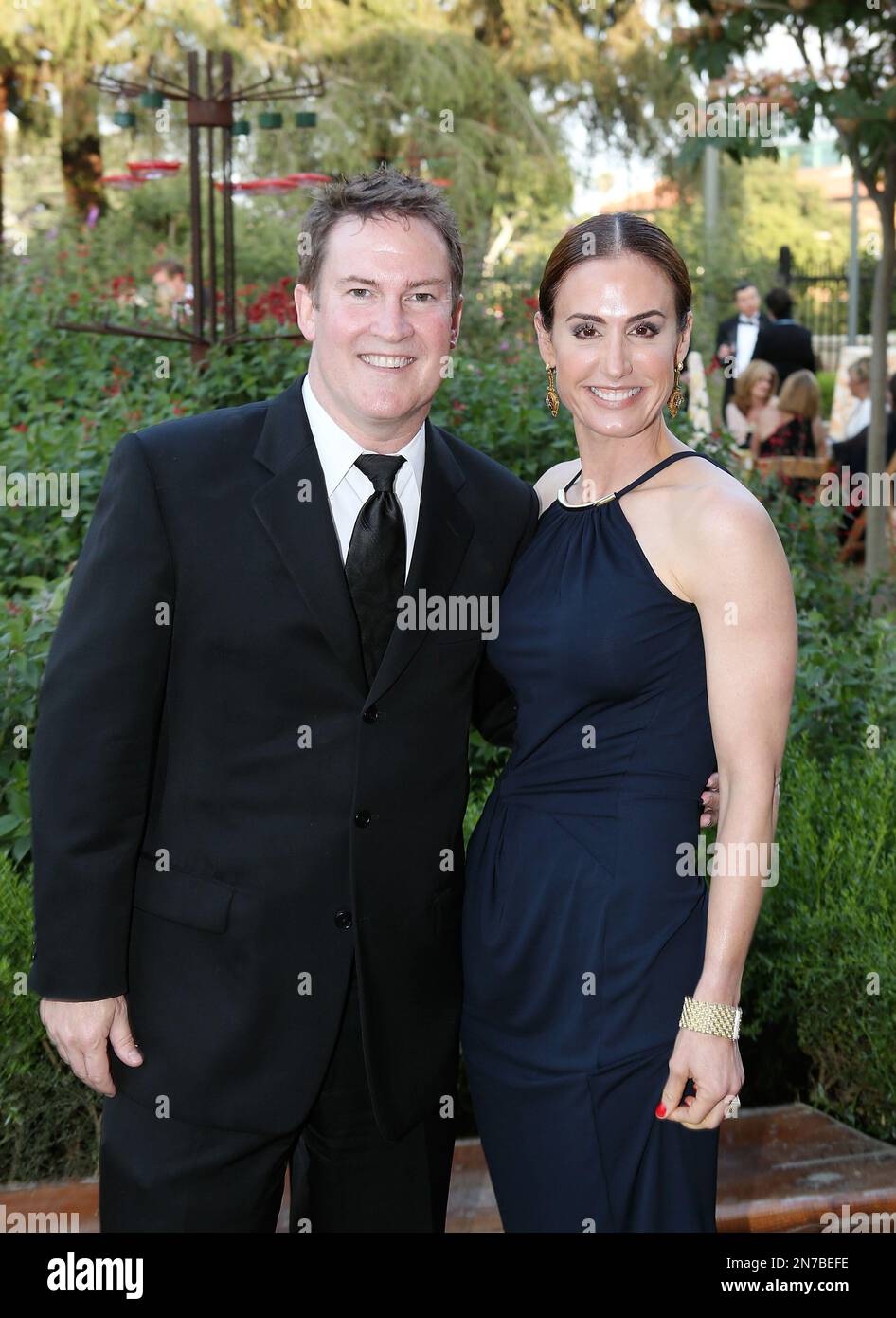 From left, Kevin James and Cara Esposito pose during the 100th ...