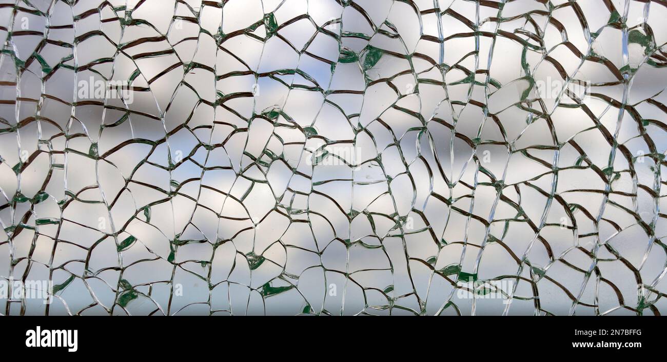 Useful texture overlay. A broken glass on. with many sharp shards ...