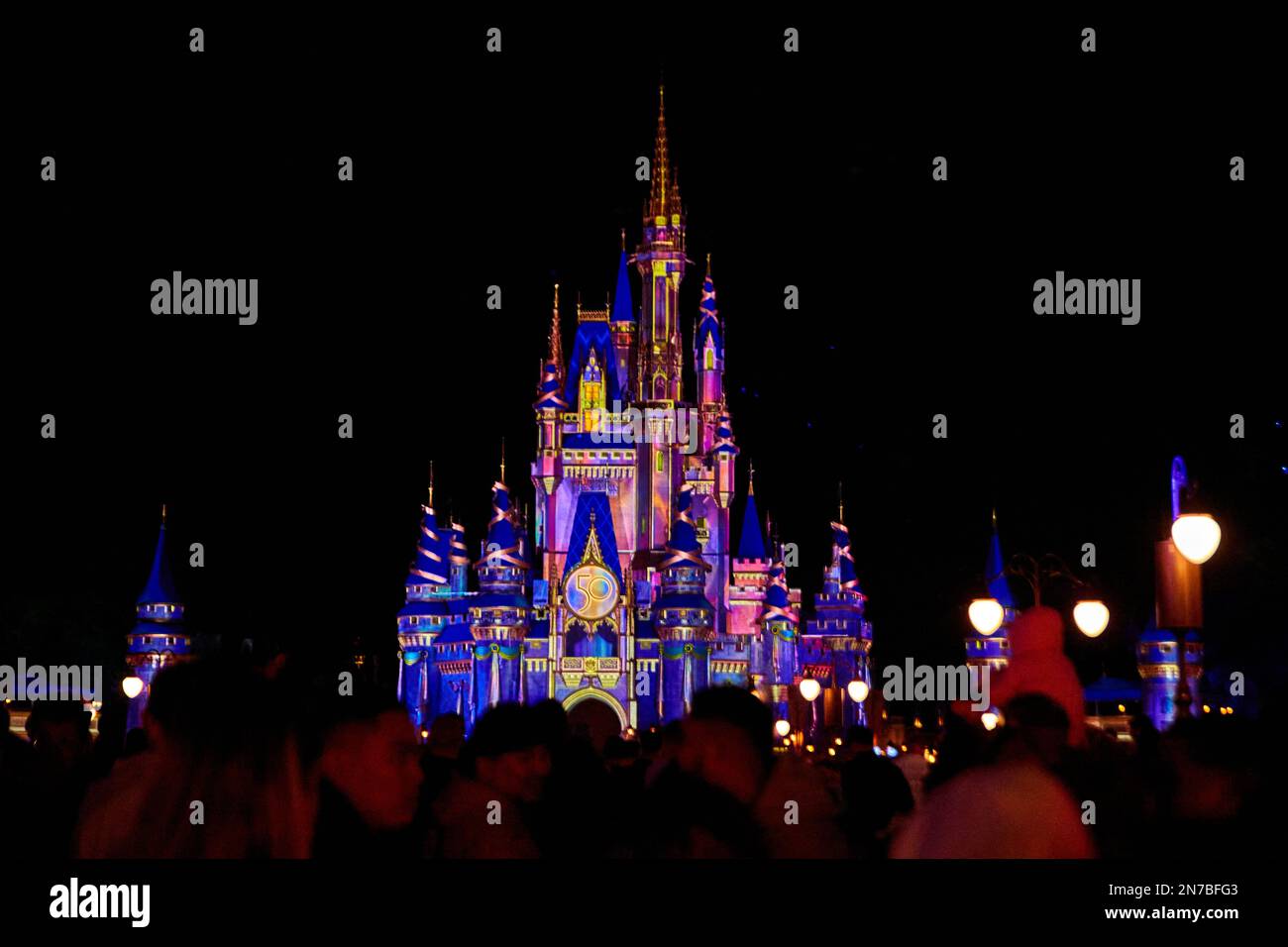 Bay Lake, FL, USA. February 03, 2023: Magic Kingdom weekends walk in ...