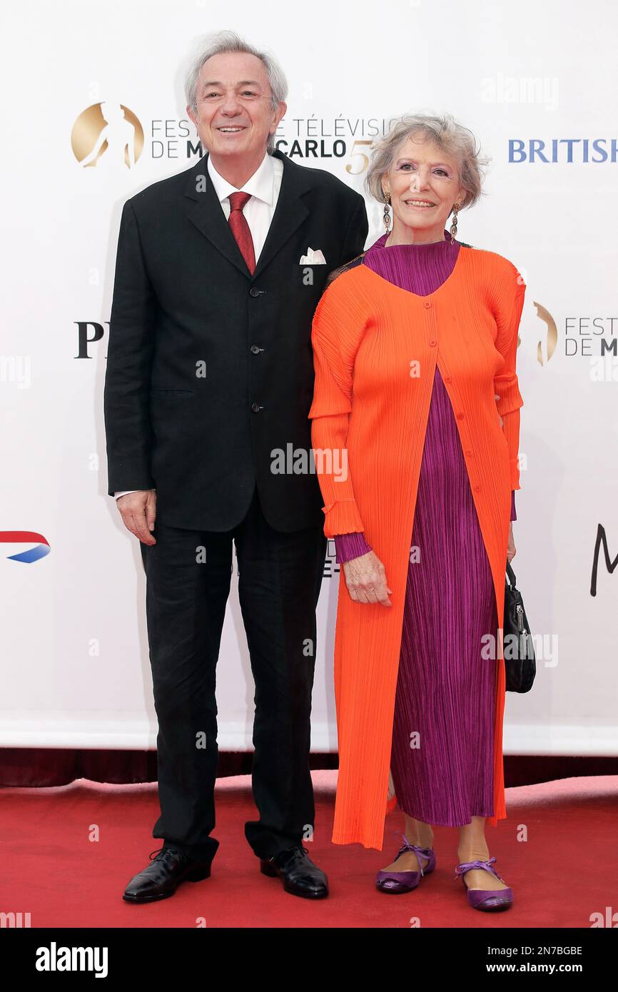 Italian actor Remo Girone and his wife Victoria Zinny pose during the ...