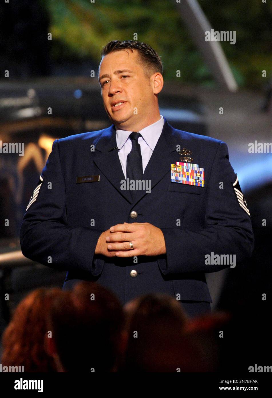 Master Sgt Christopher Stagner is seen onstage at Spike TV's Guys ...