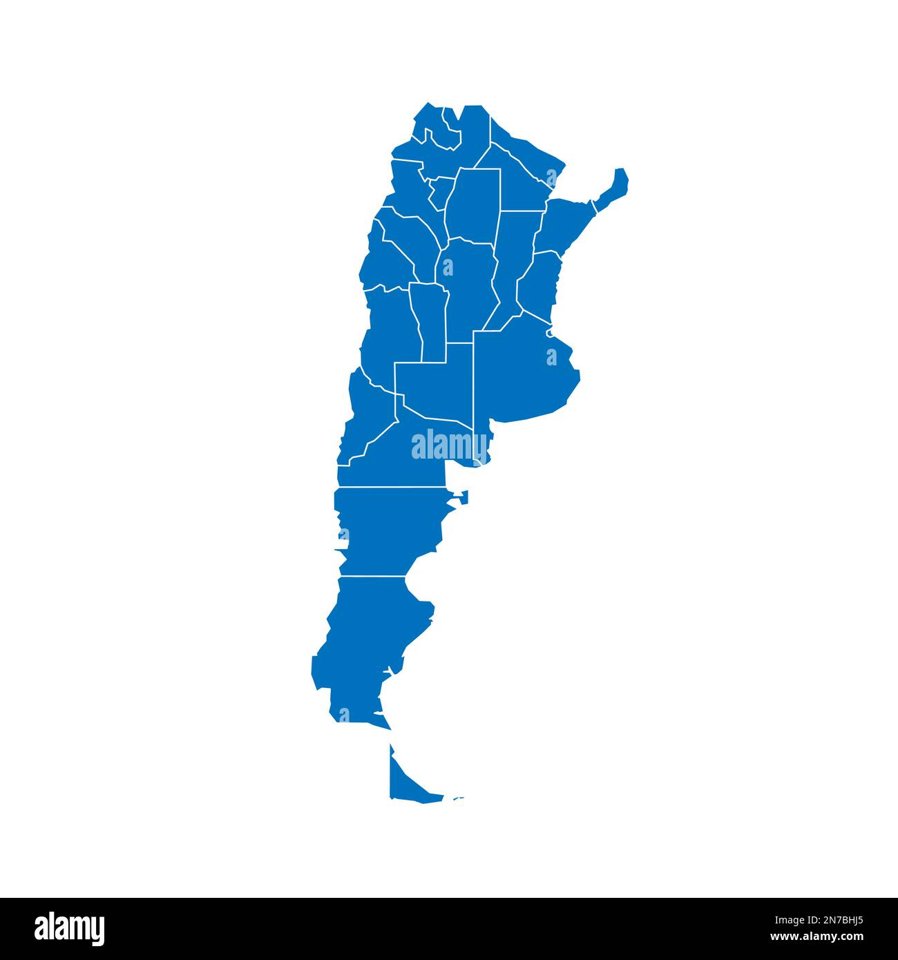 Argentina political map of administrative divisions - provinces and ...