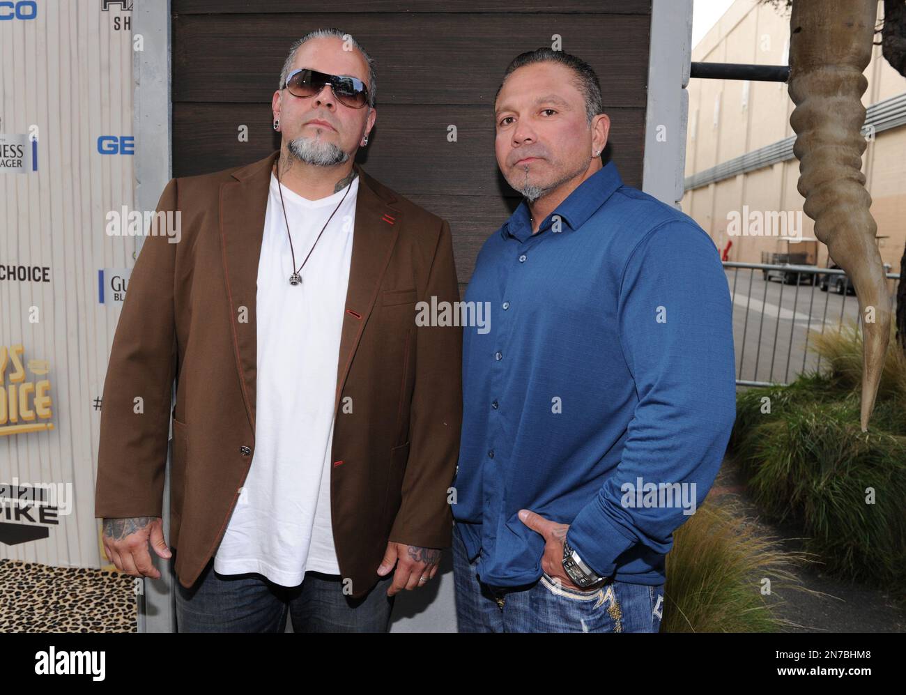 Joey 'Tattoo' Germinario,left, and Sammy the Builder arrive at Spike TV ...