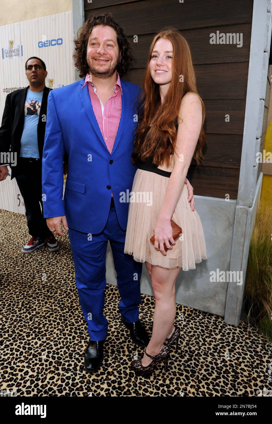 Jeffrey Ross, left, and a guest arrive at Spike TV's Guys Choice Awards ...