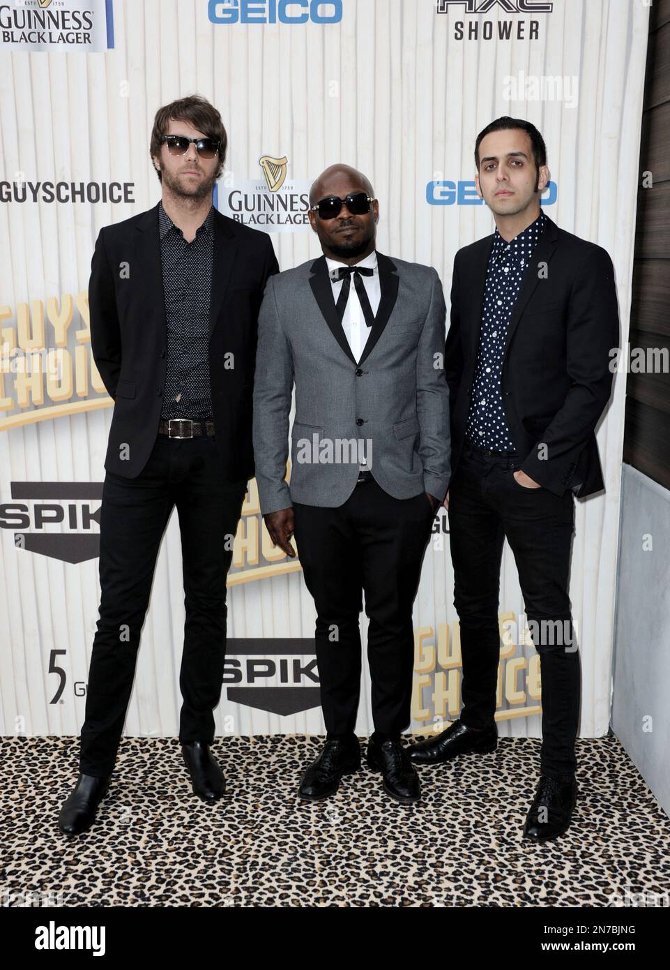 From left, Spencer Page, Kelvin Swaby and Chris Ellul, of musical group ...