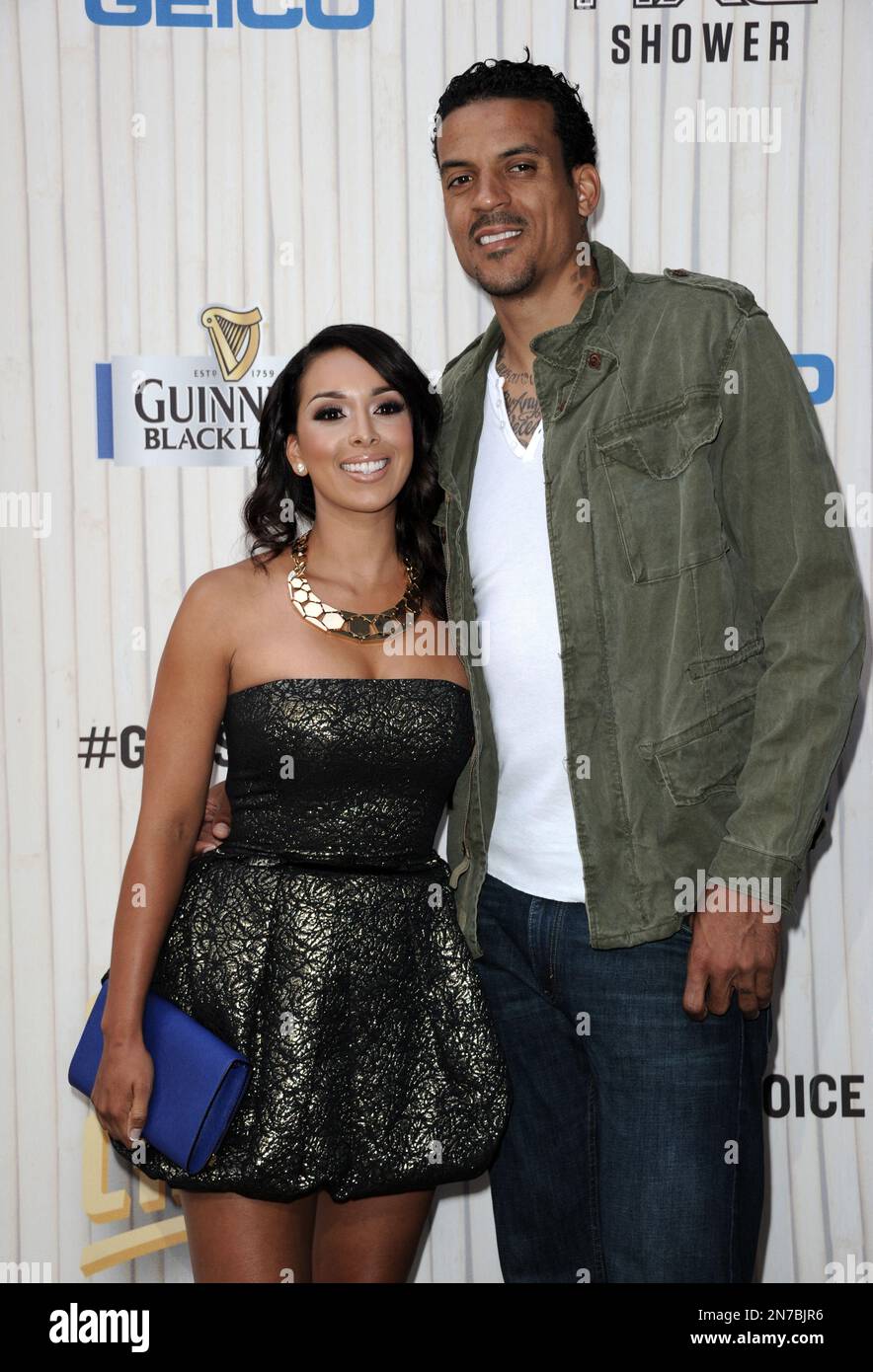 Gloria Govan, left, and Matt Barnes arrive at Spike TV's Guys Choice ...