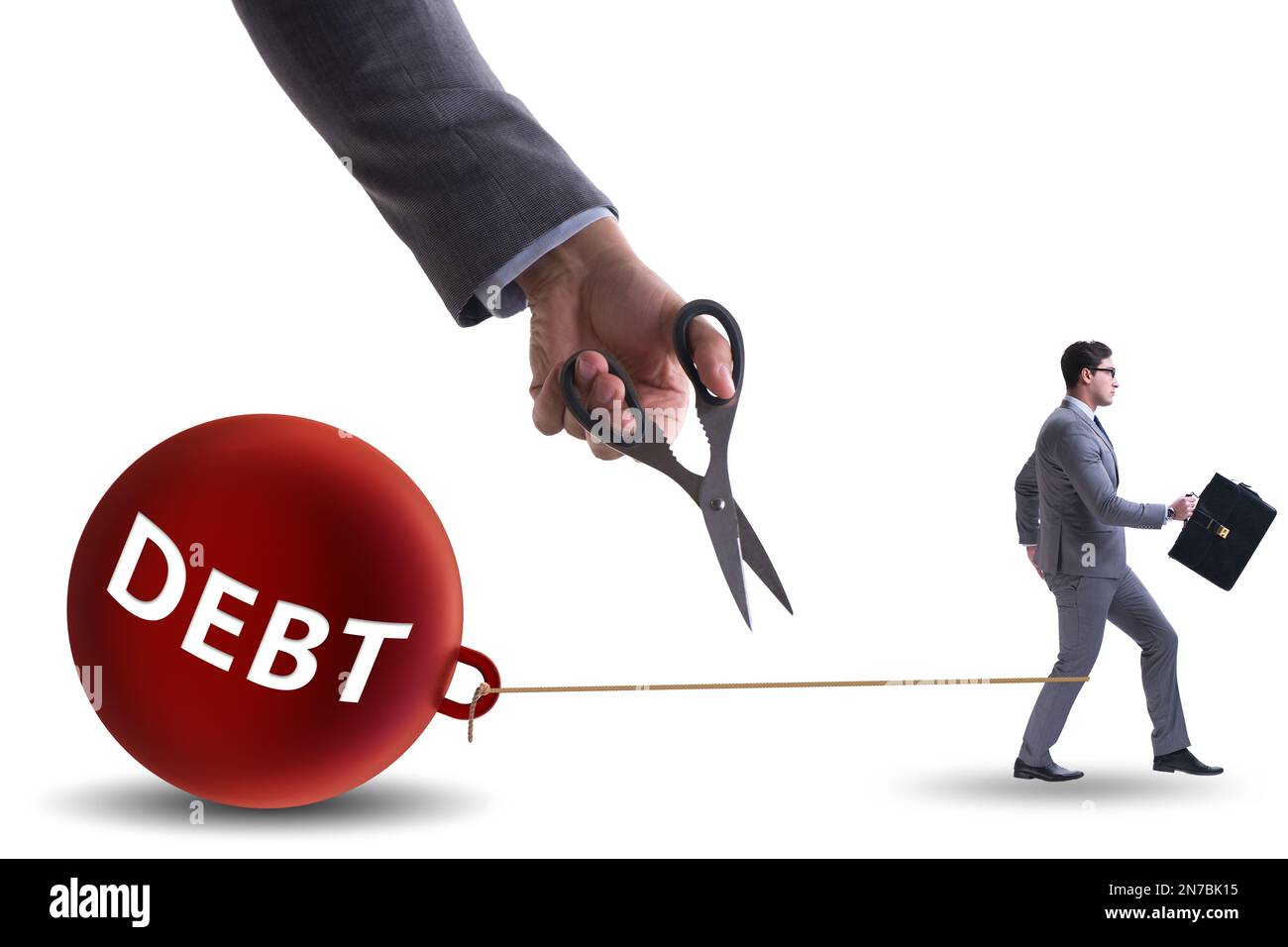 Concept of paying off all debts Stock Photo - Alamy