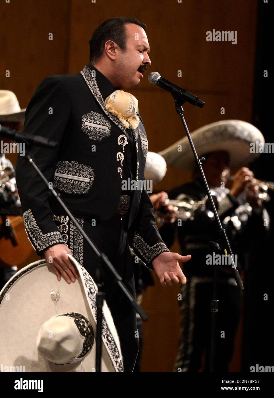 Singer Pepe Aguilar performs at the Dorothy Chandler Pavilion on Friday ...
