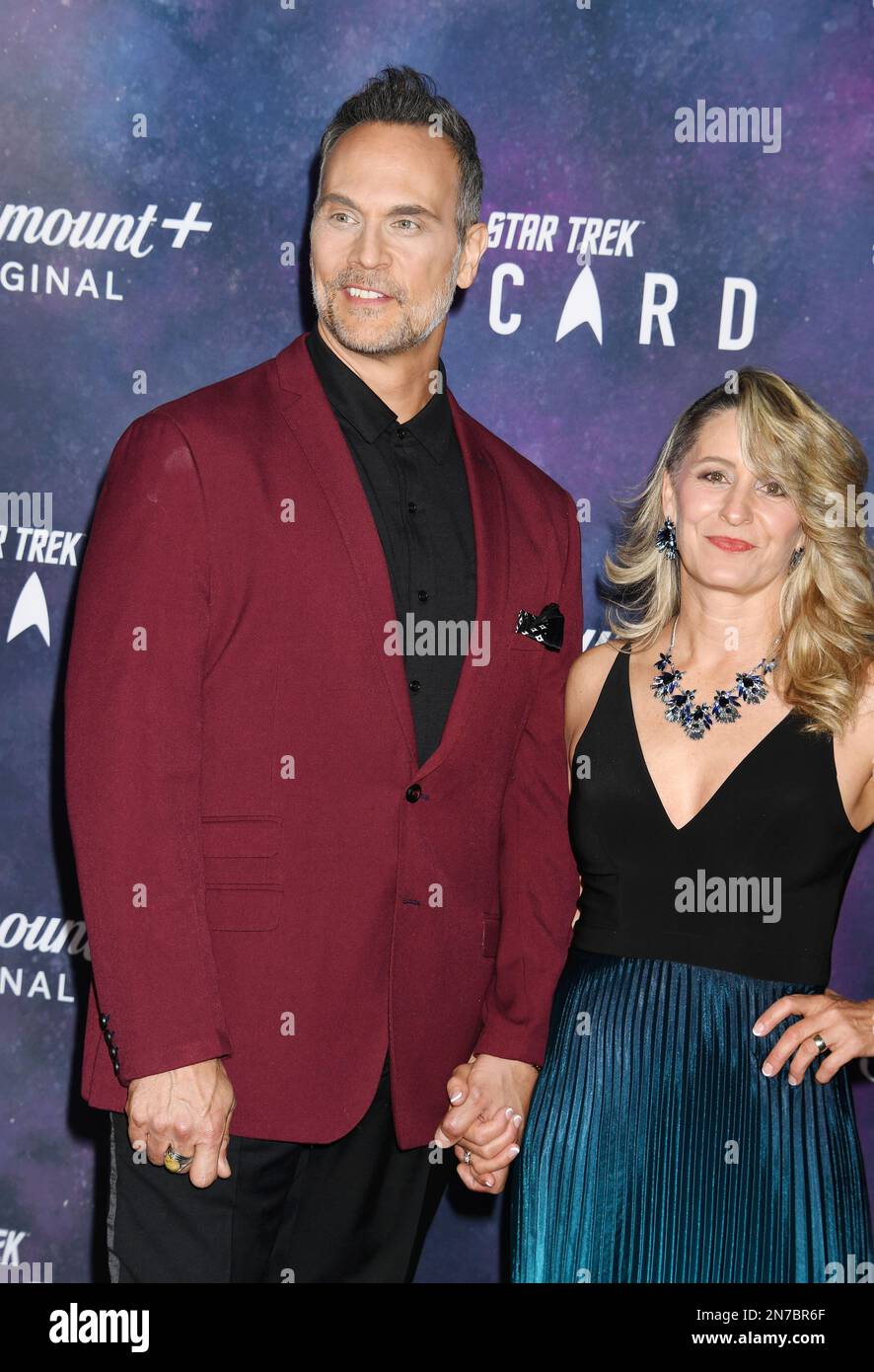 HOLLYWOOD, CALIFORNIA - FEBRUARY 09: (L-R) Todd Stashwick and guest ...