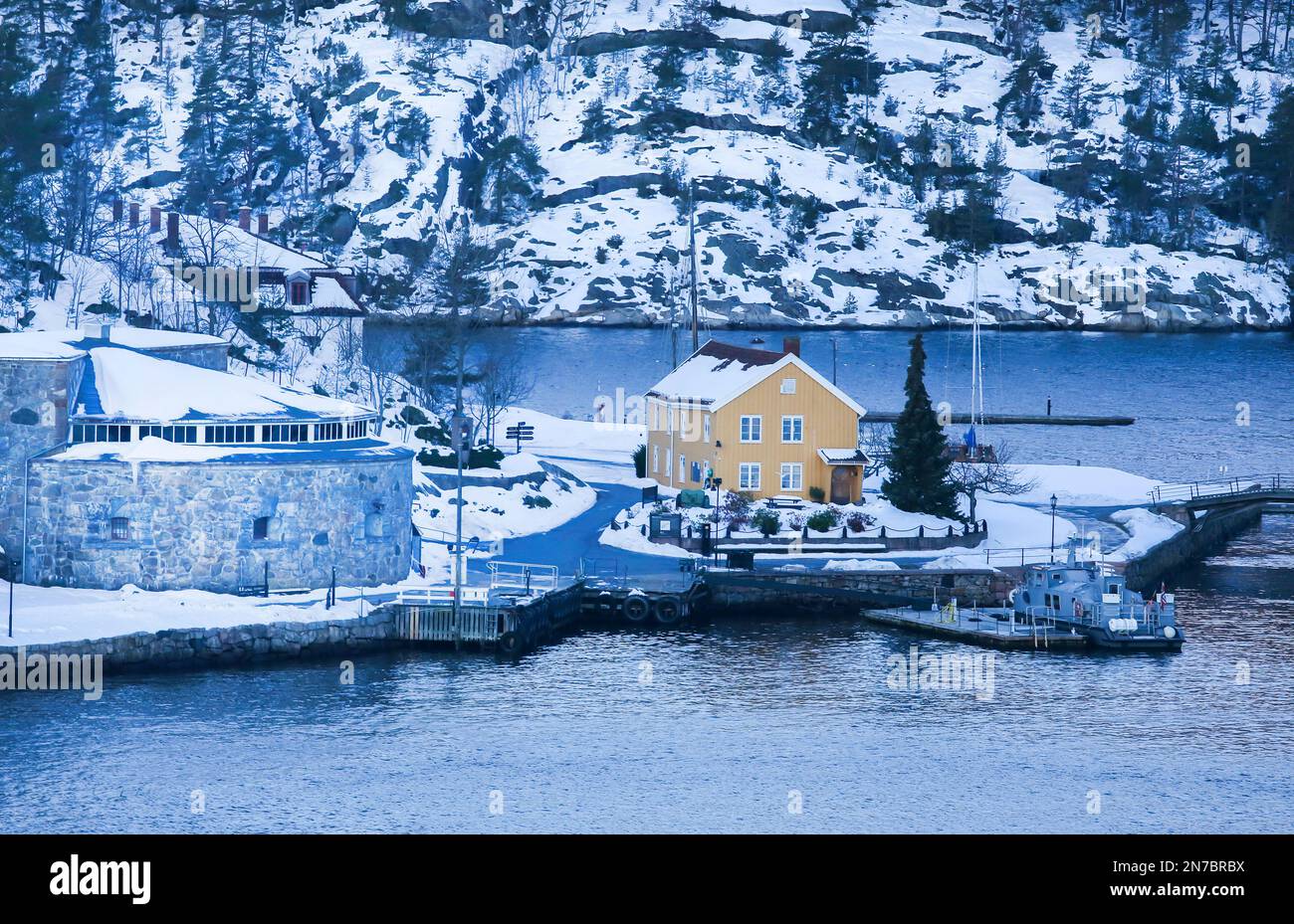 Fjord in winter norway hi-res stock photography and images - Alamy