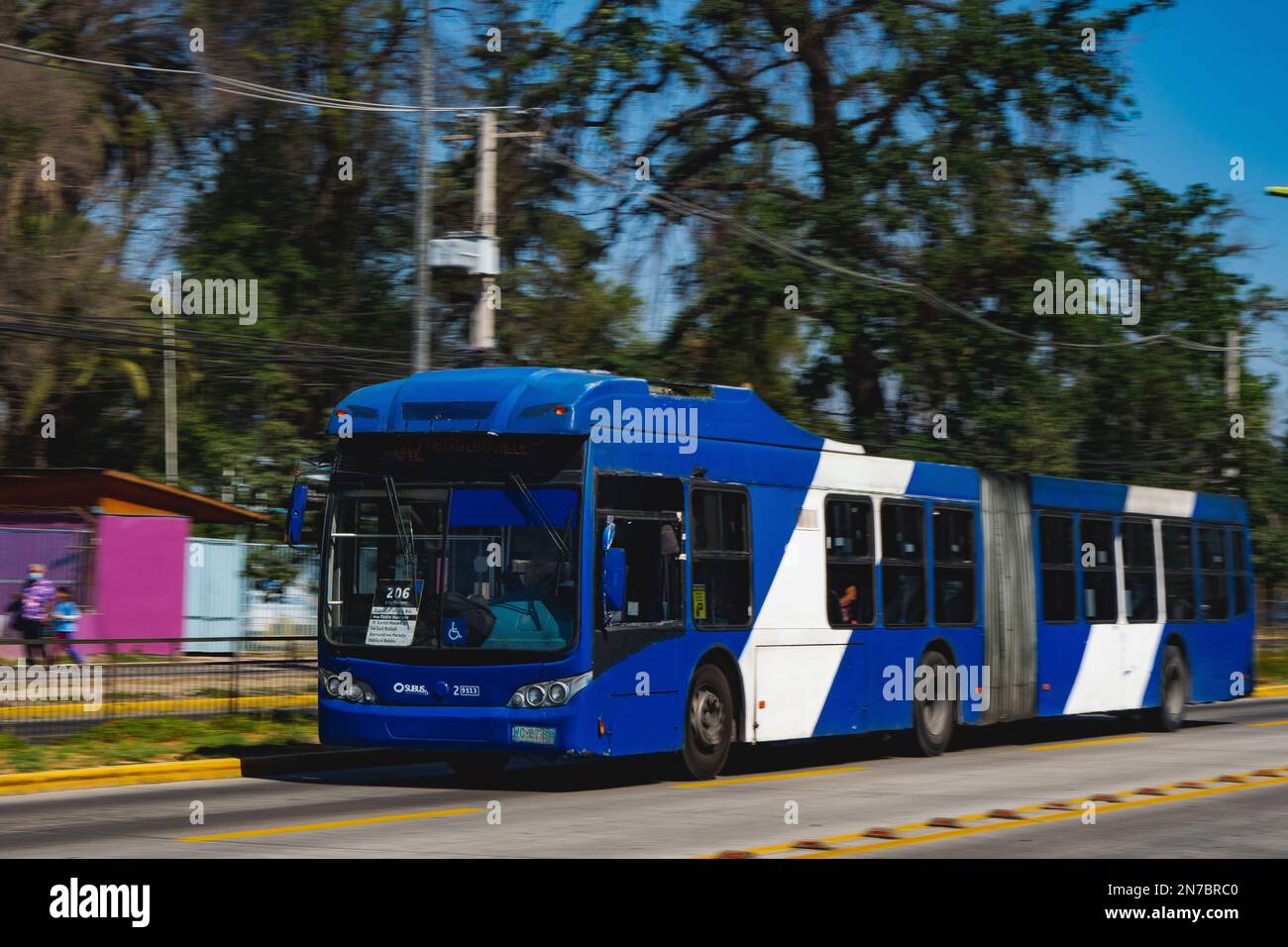 Santiago, Chile - October 2022: A Transantiago, or Red Metropolitana de ...