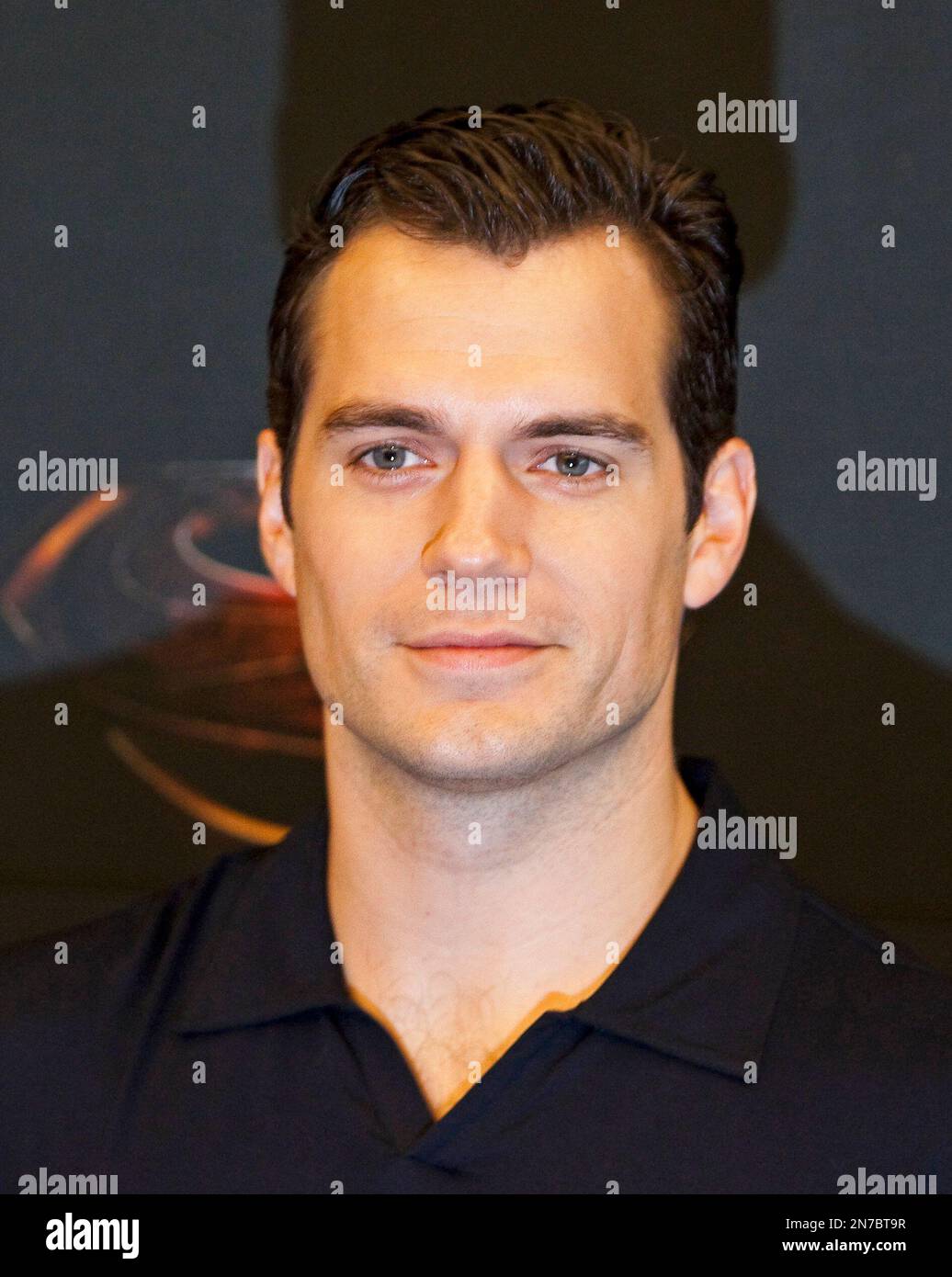 British actor Henry Cavill, who plays Superman in the upcoming film ...