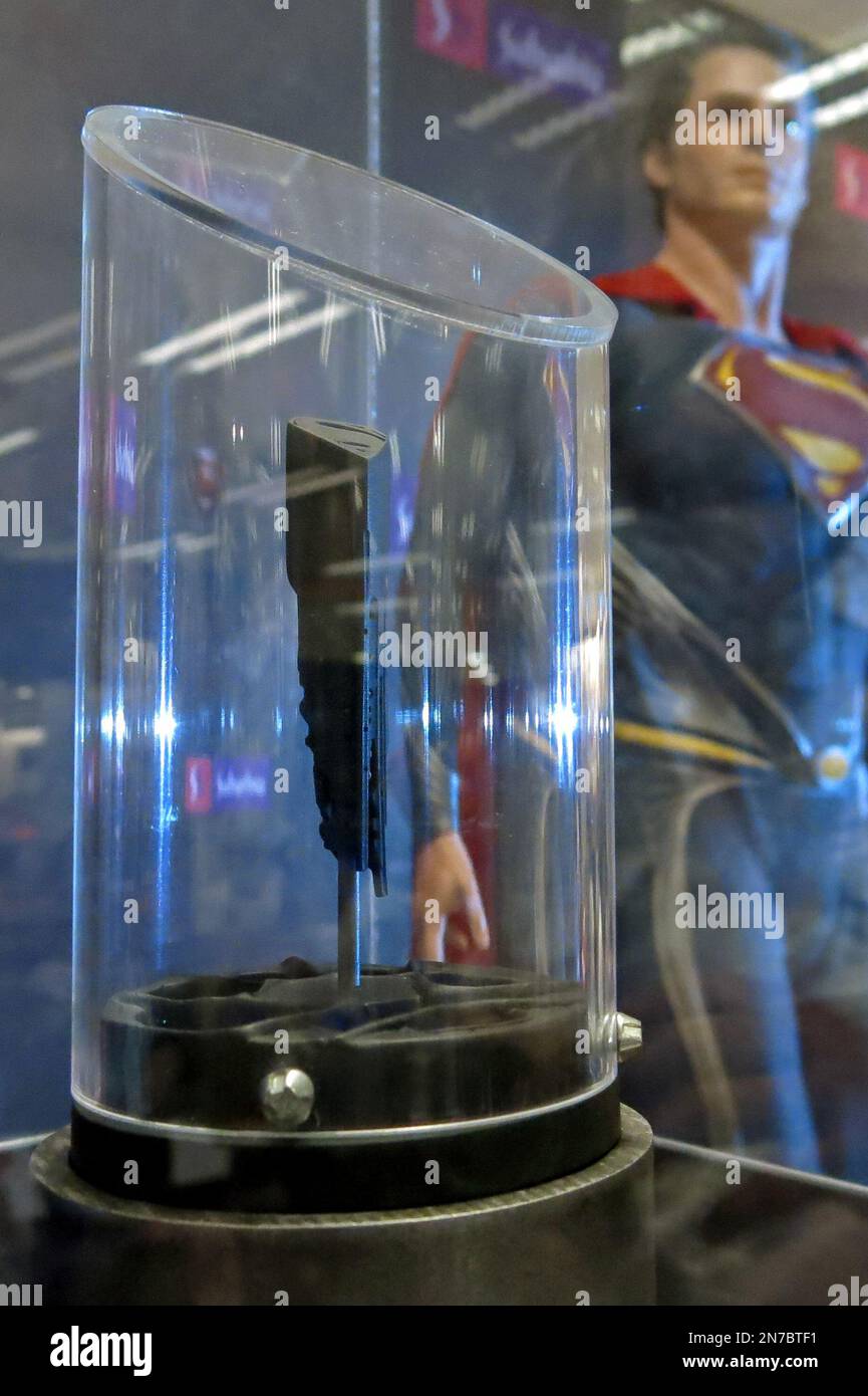 A replica of the Kryptonian command key, which plays an important role ...