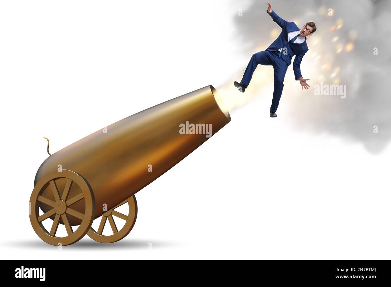 Man launch cannon hi-res stock photography and images - Alamy