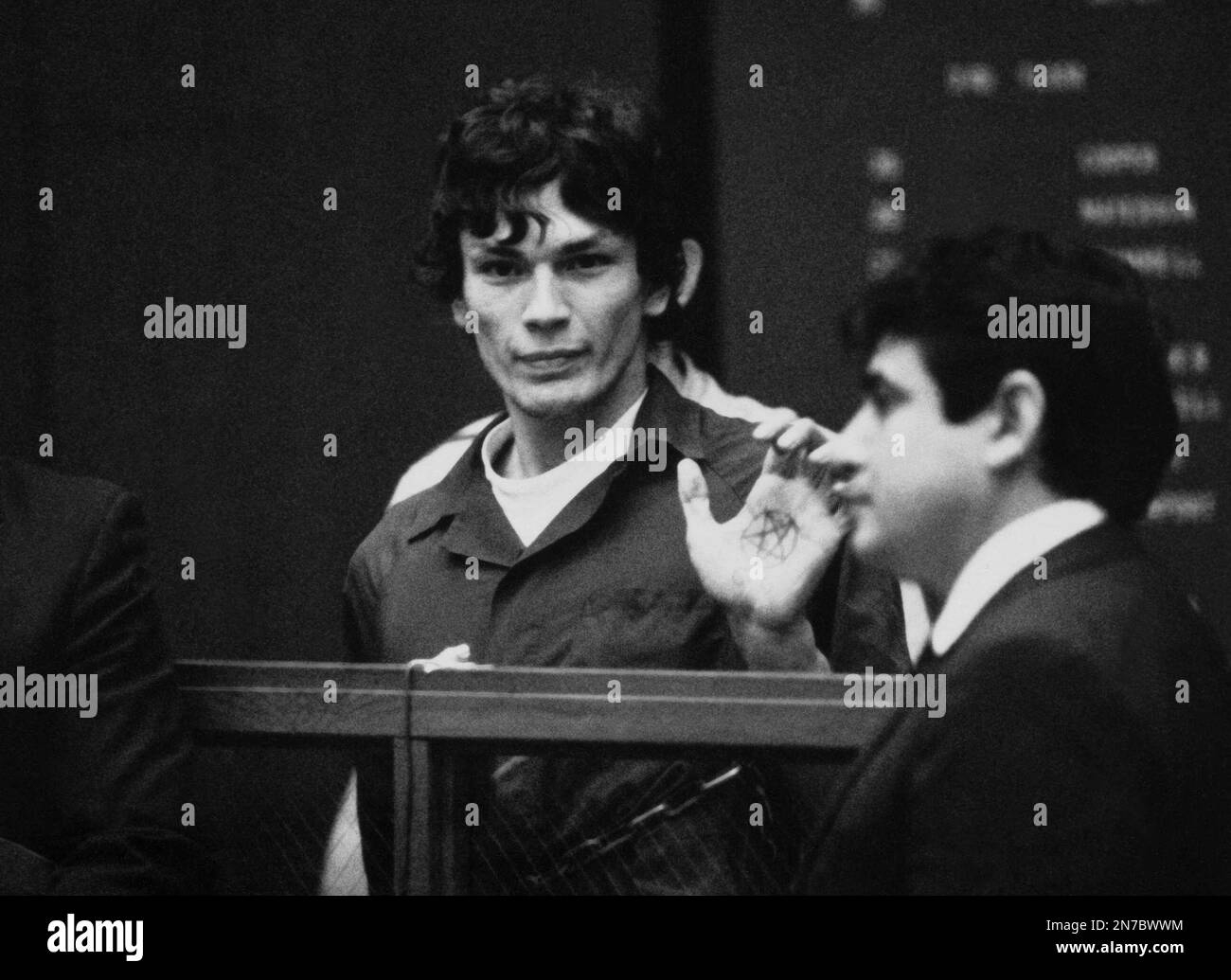 FILE-This 1985 file photo shows Richard Ramirez, center, know as the ...