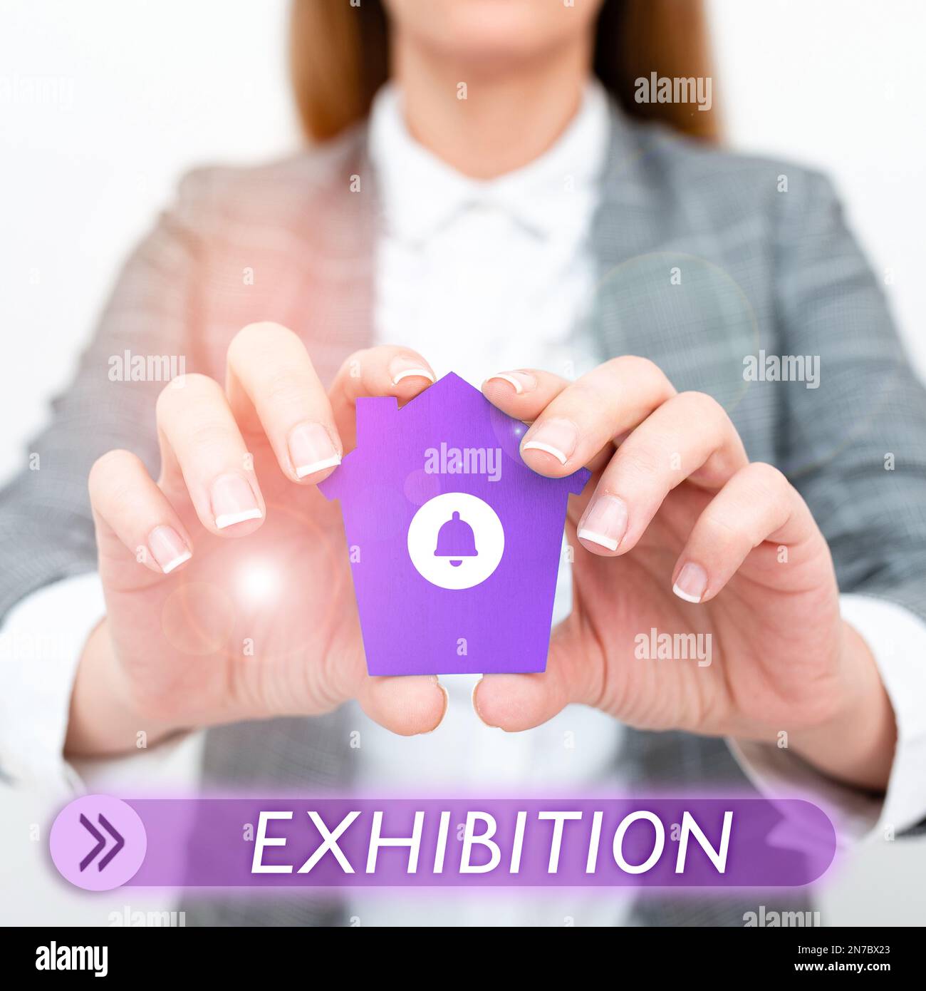 Text sign showing Exhibition. Business showcase and act of exposing ...