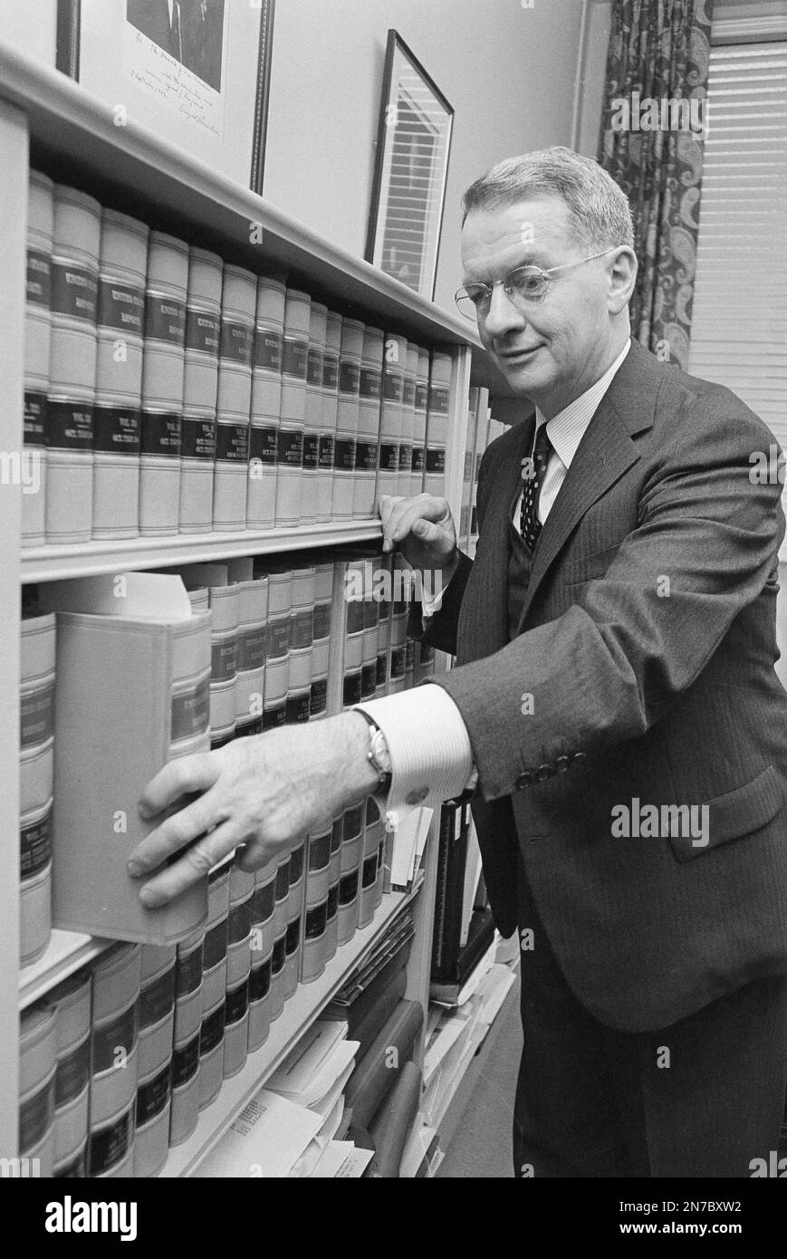 J. Lee Rankin, shown in his New York law office, Dec. 10, 1963, has ...