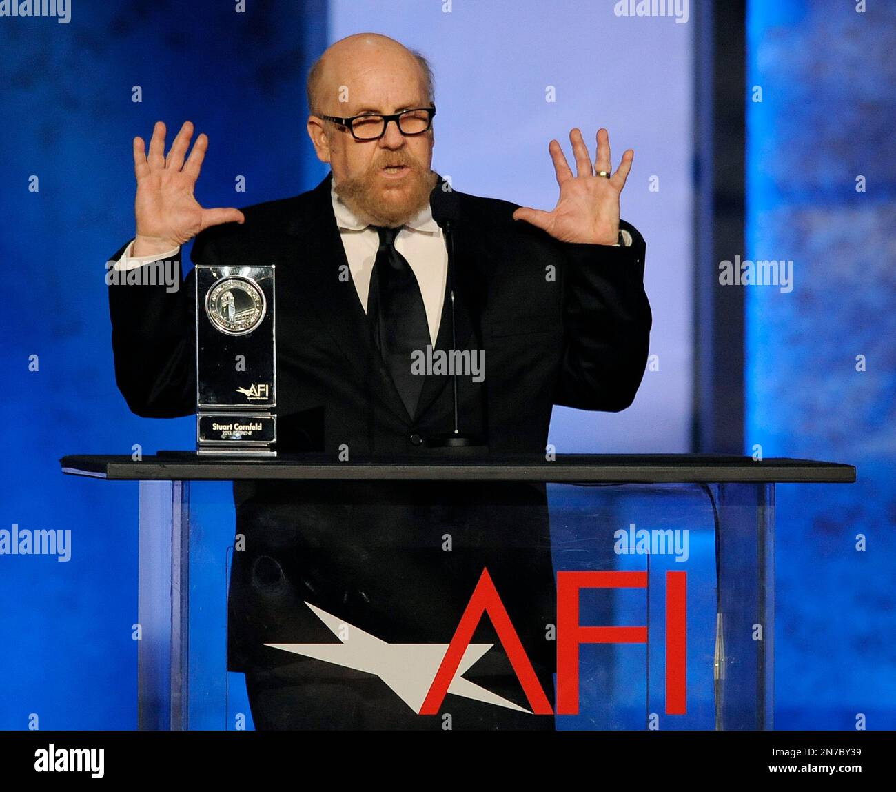 Honoree Stuart Cornfeld addresses the audience during the American Film ...