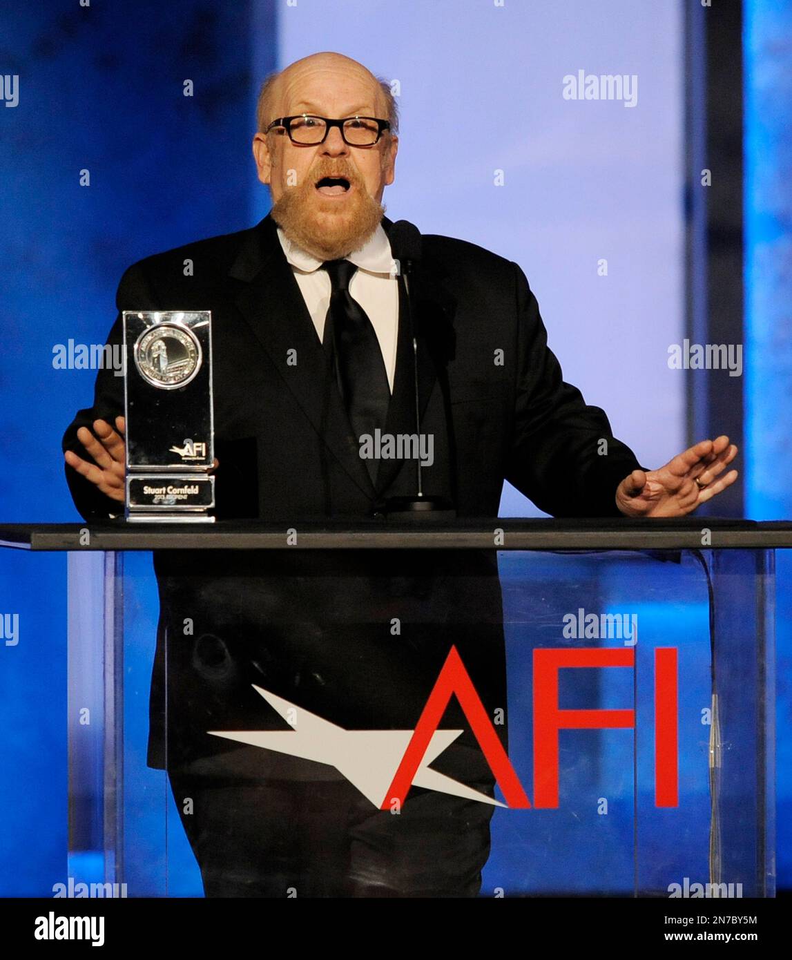 Honoree Stuart Cornfeld addresses the audience during the American Film ...