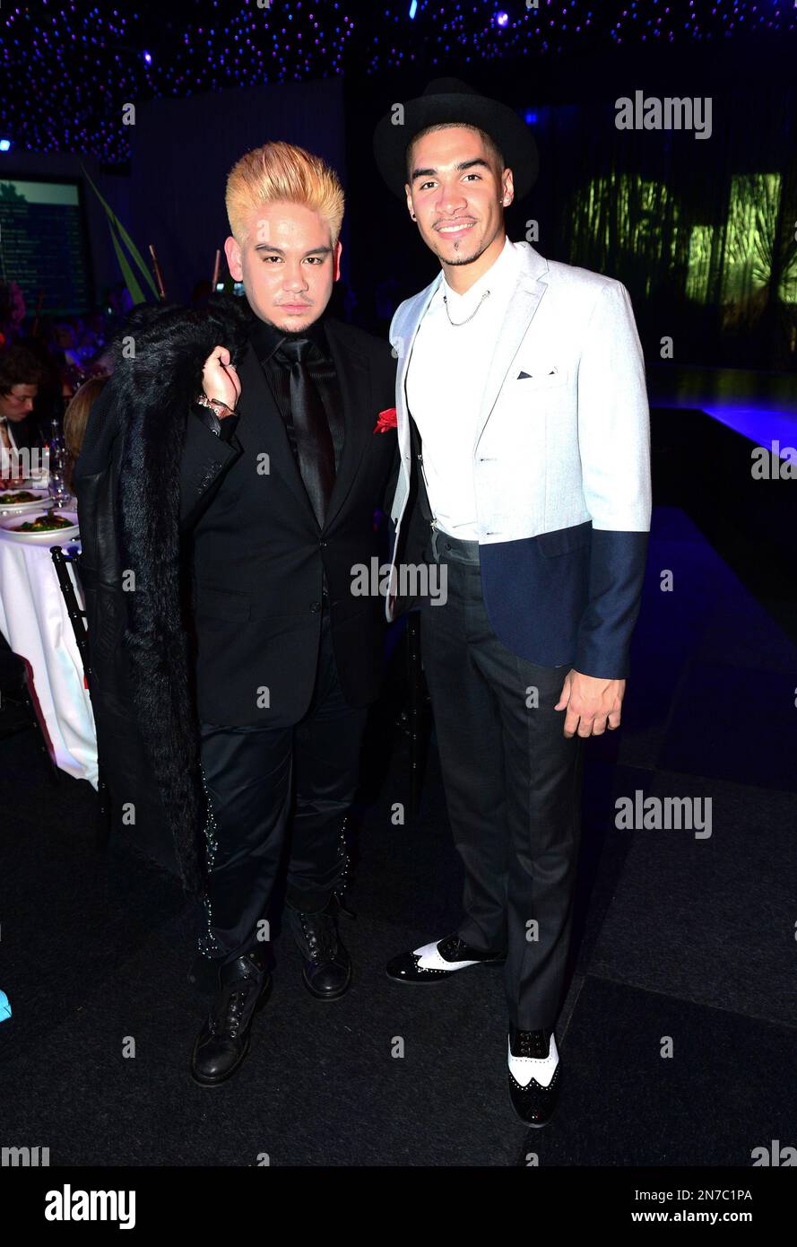 Prince Haji 'Abdul 'Azim of Brunei and Louis Smith attend the JLS ...