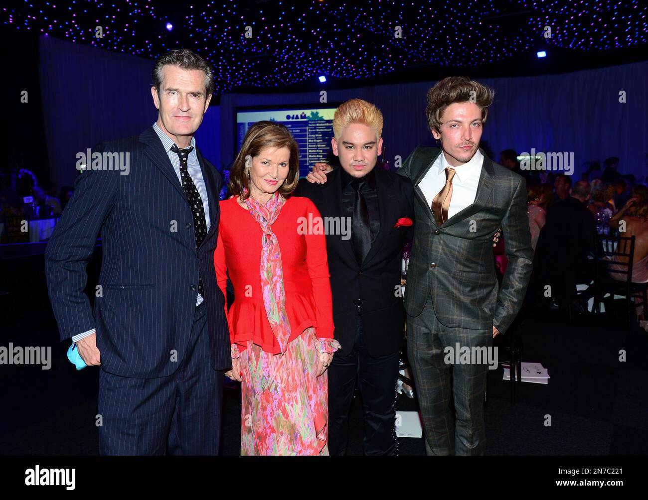 Rupert Everett, Stephanie Beacham, Prince Haji 'Abdul 'Azim and Tyler ...