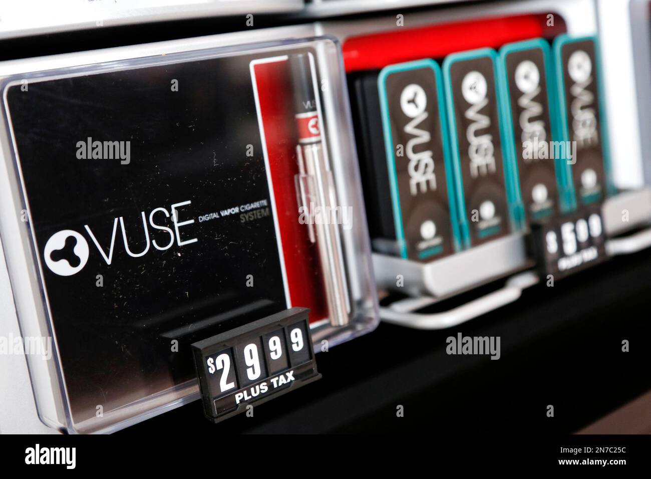 VUSE branding and product kiosks are seen during the VUSE Product ...