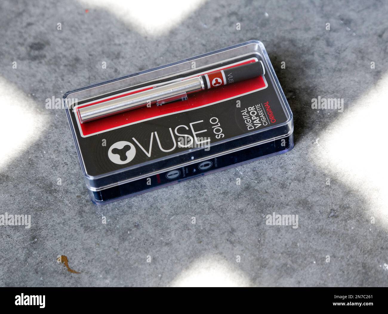 The VUSE Solo digital vapor cigarette is seen during the VUSE product ...