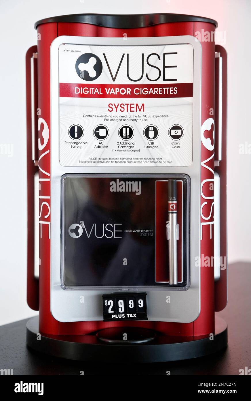 VUSE branding and product kiosks are seen during the VUSE Product ...