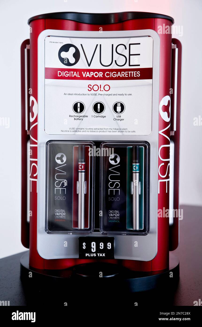 VUSE branding and product kiosks are seen during the VUSE Product ...