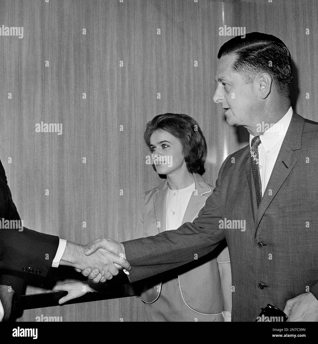 Marina Oswald, widow of Lee Harvey Oswald, and her attorney, William A ...