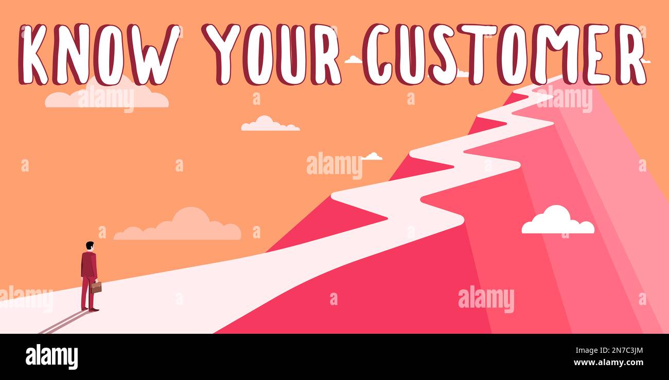 Sign displaying Know Your Customer. Business showcase Marketing ...