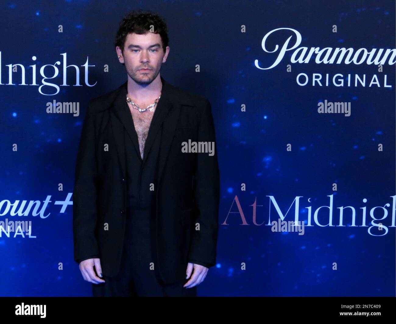 American actor Casey Thomas Brown poses on the red carpet at the "At ...