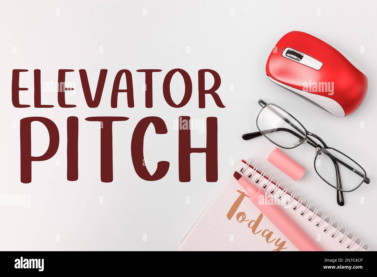 Text sign showing Elevator Pitch. Business overview A persuasive sales ...