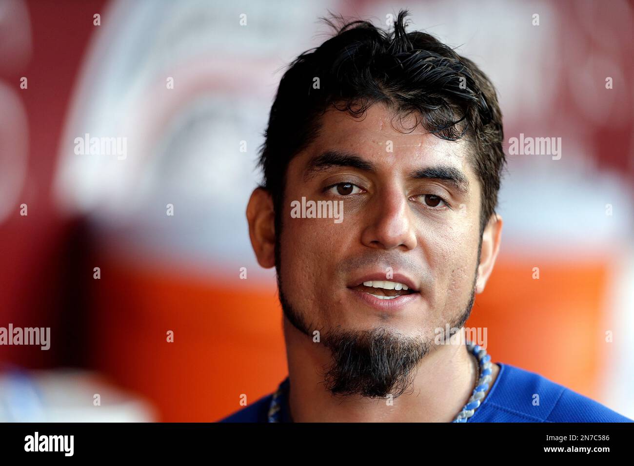 Cubs pitcher Matt Garza in a baseball game between the Chicago Cubs and ...