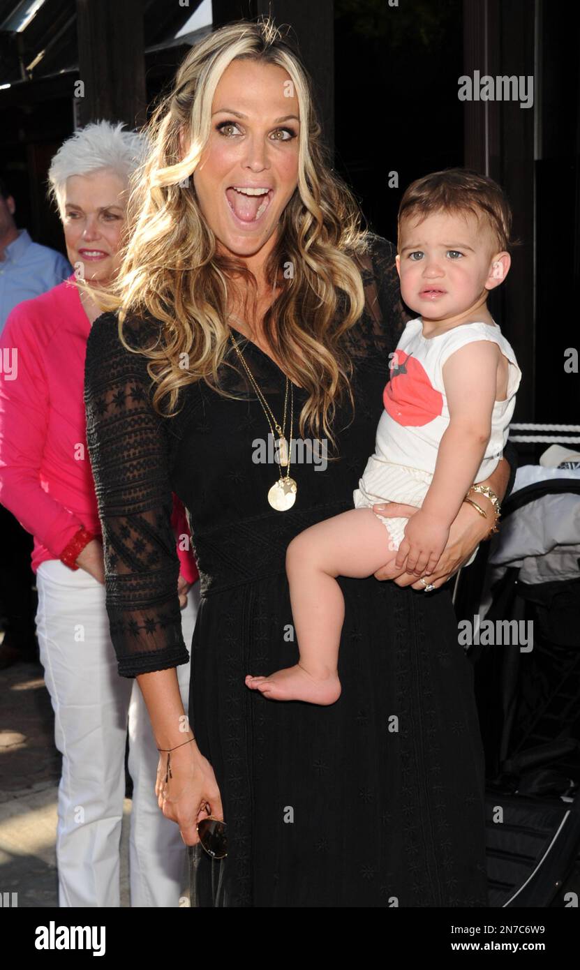 Actress Molly Sims and her son Brooks attend the 2013 Baby Buggy ...