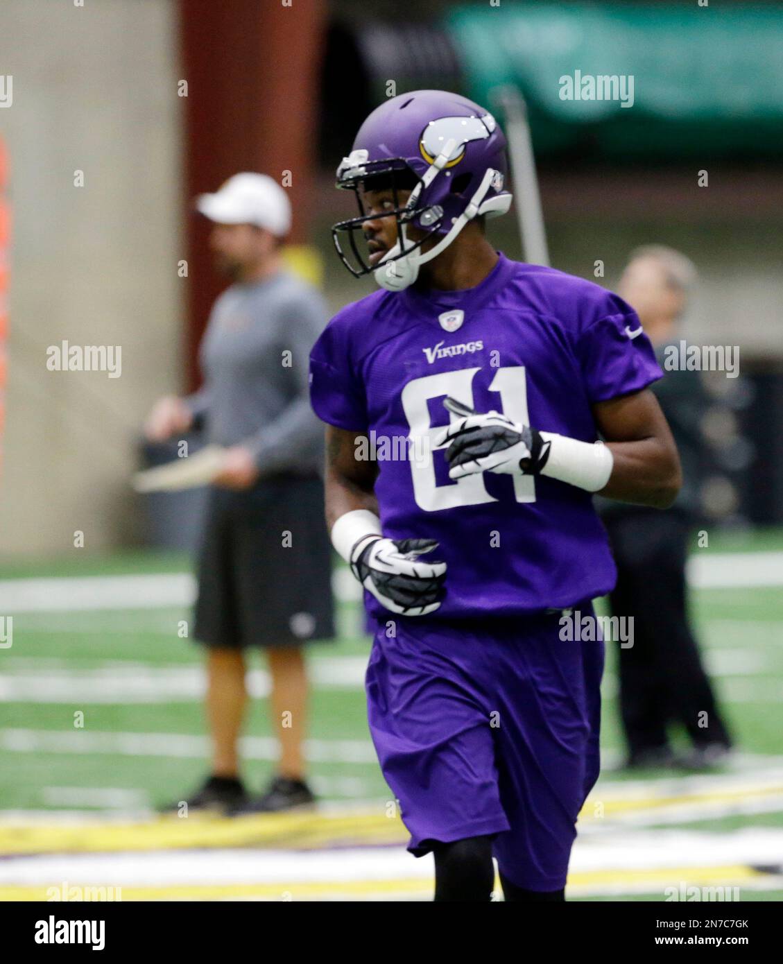 Minnesota Vikings wide receiver Jerome Simpson (81)) is shown shown ...