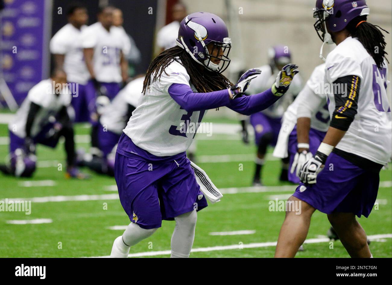 Minnesota Vikings cornerback Bobby Felder (31) is shown shown during ...