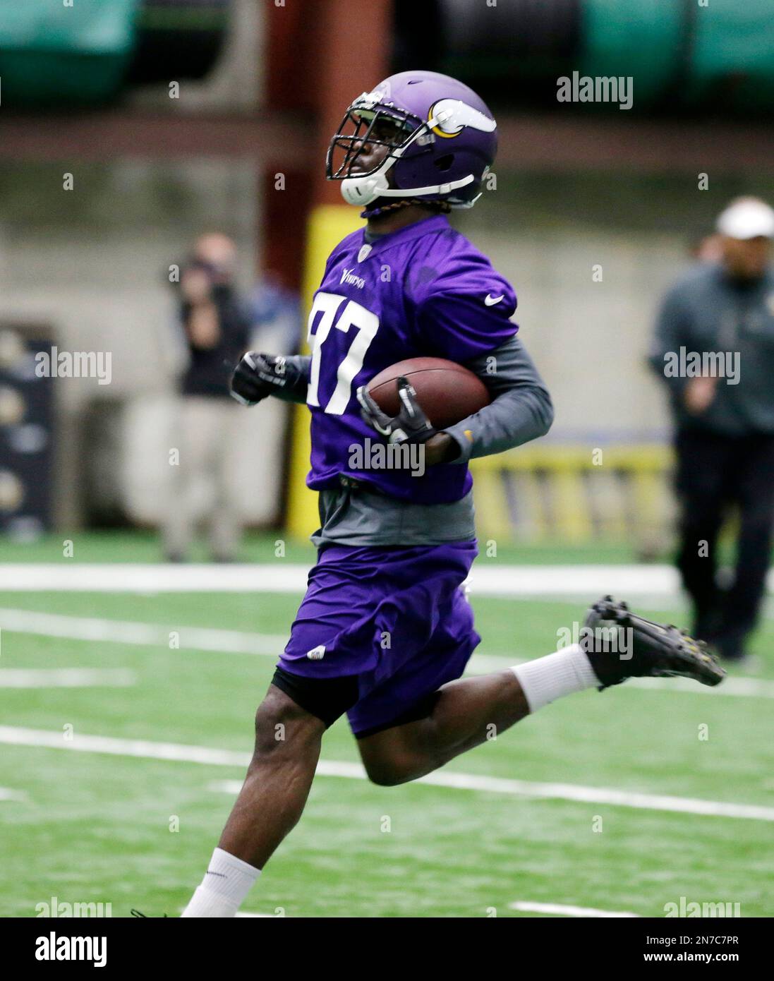 Minnesota Vikings wide receiver LaMark Brown (87) is shown shown during ...