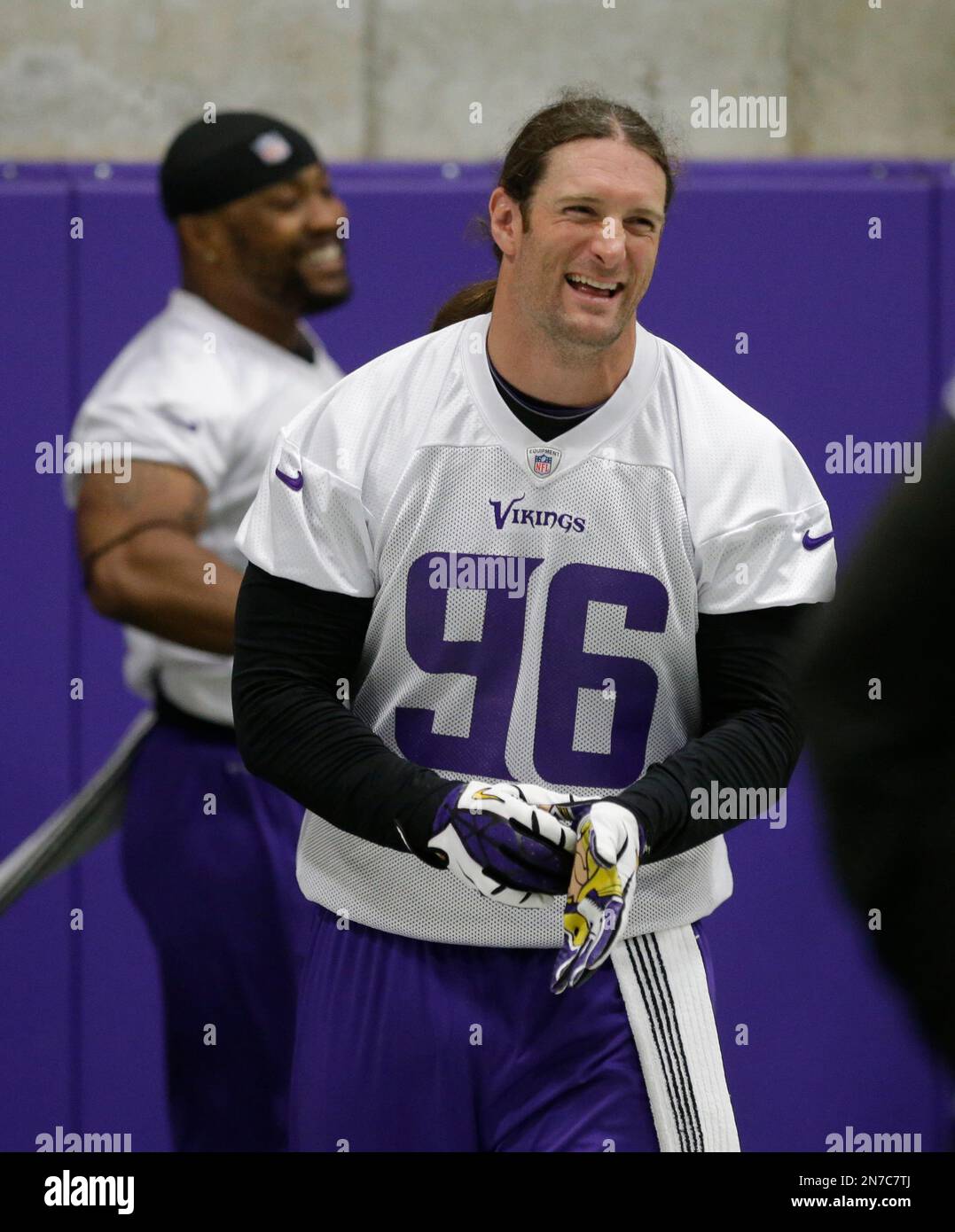 Minnesota Vikings defensive end Brian Robison (96) is shown shown ...