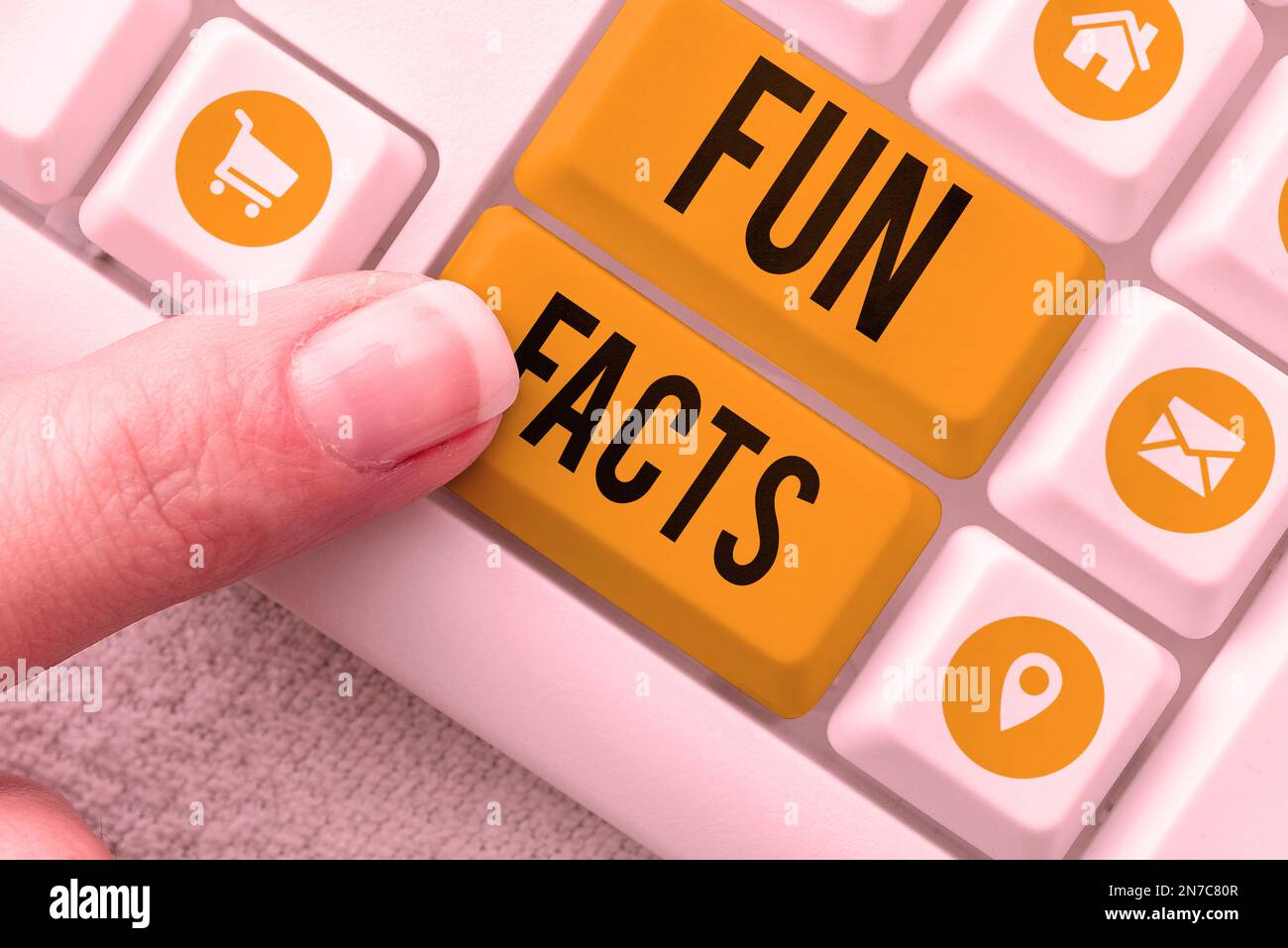 Text caption presenting Fun Facts. Word for short interesting trivia ...