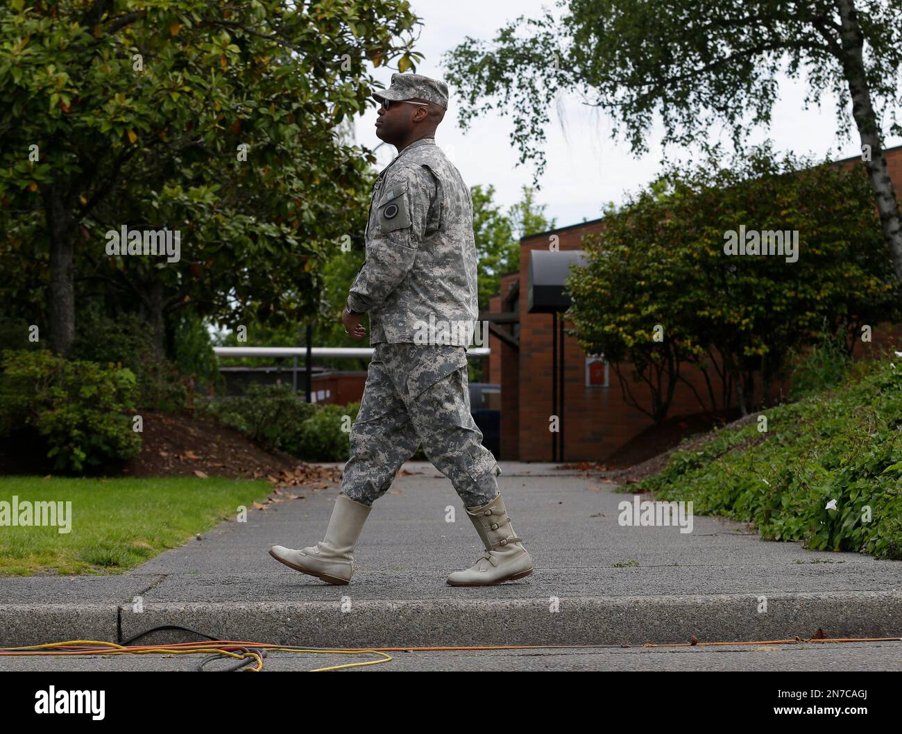 Lt. Col. Gary Dangerfield, a public affairs officer at Joint Base Lewis ...
