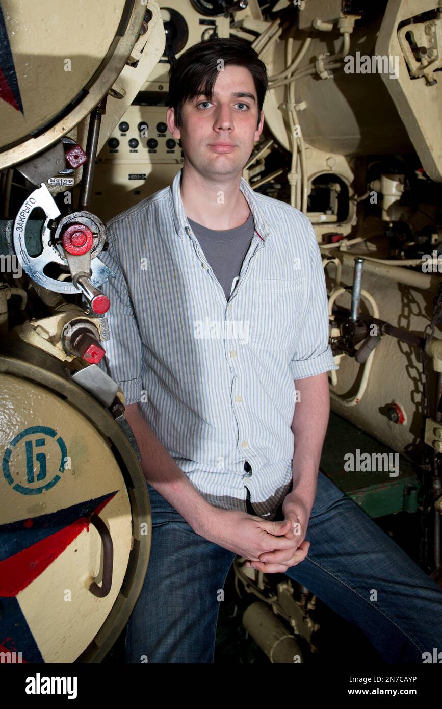 British Writer and Director, Andrew Harmer poses for photographs ...