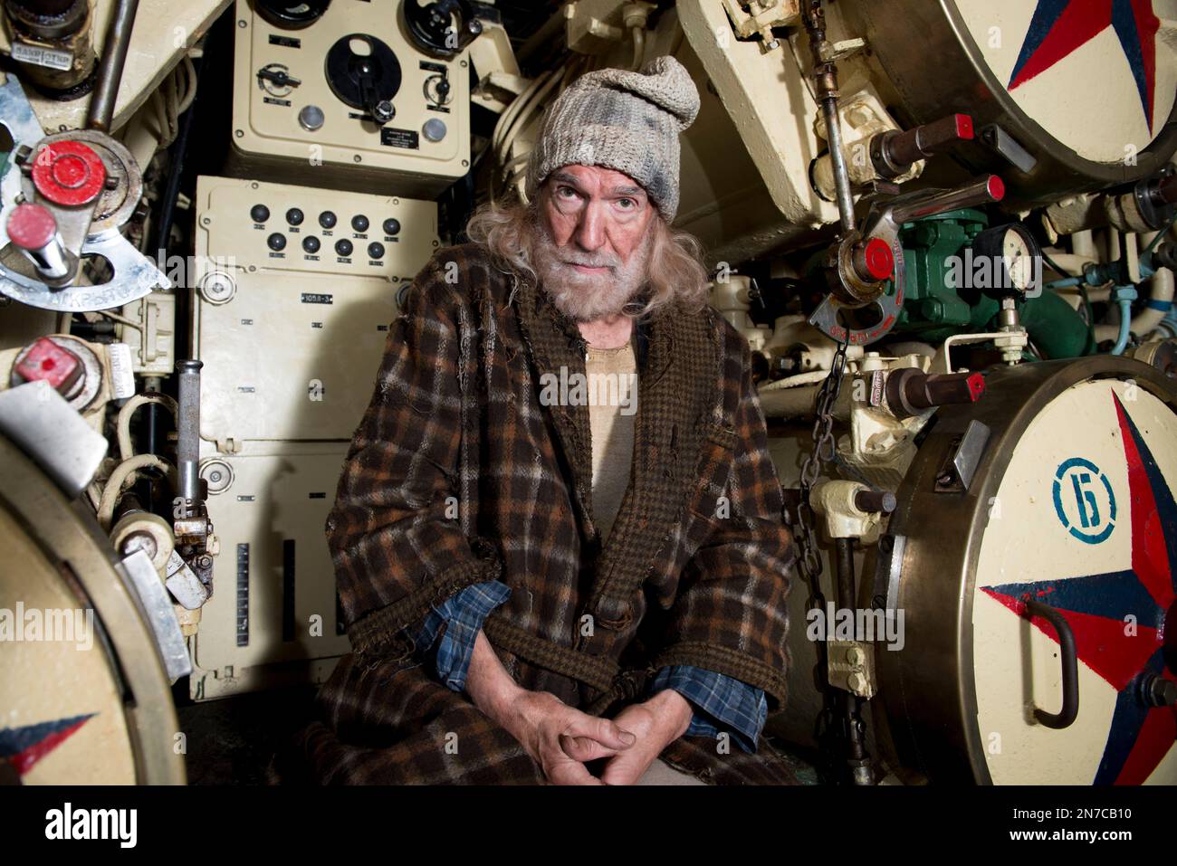 British actor, David Gant poses for photographs, during the filming of ...