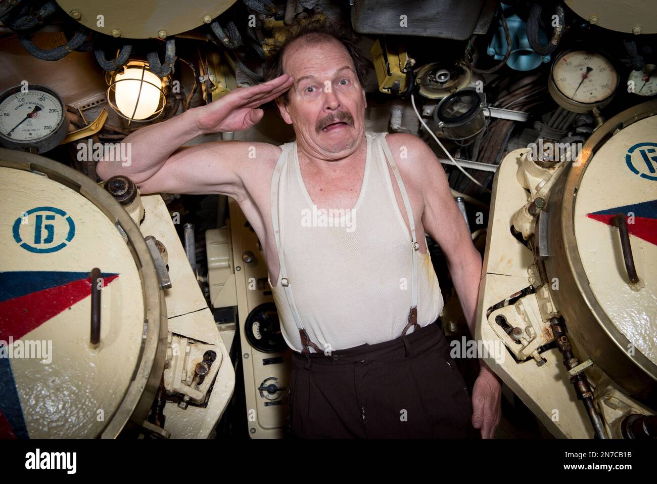 British actor, Stuart McGugan poses for photographs, during the filming ...