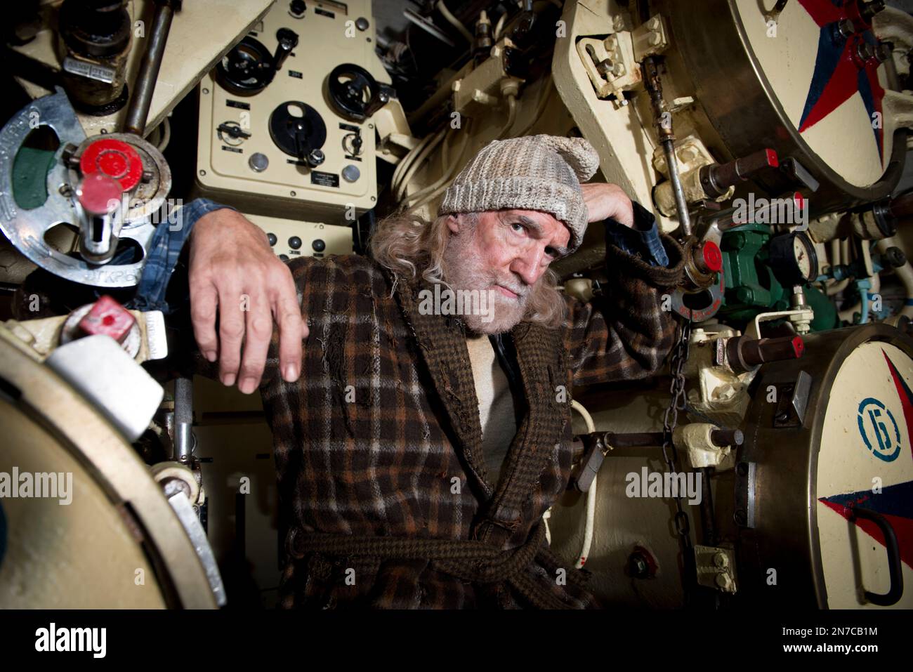 British actor, David Gant poses for photographs, during the filming of ...